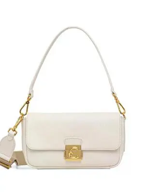 COCCINELLE Medium Shoulder Bag With Lock - Neutrals