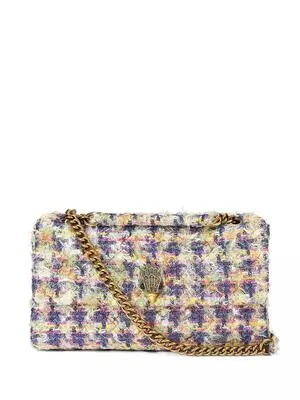 Kurt Geiger Tweed Shoulder Bag - Purple