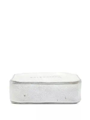 Balenciaga Xs Metallic Leather Everyday Camera Bag - Silver