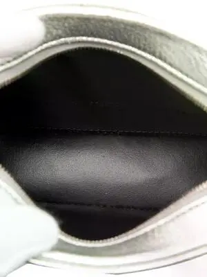 Balenciaga Xs Metallic Leather Everyday Camera Bag - Silver