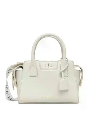 Armani Exchange Tag-detail Tote Bag - White