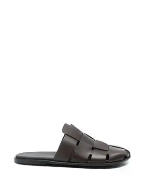 Hereu Dira Slim Woven Leather Sandals
