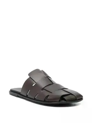 Hereu Dira Slim Woven Leather Sandals