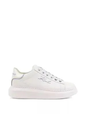 Karl Lagerfeld Lace-up Platform Sneakers - White