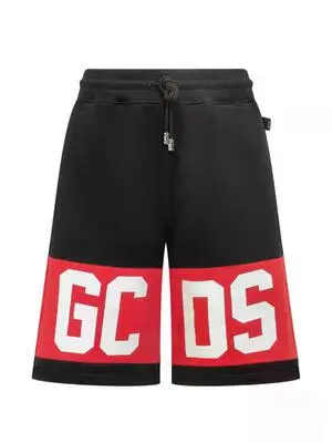 Gcds Logo Sweat Shorts - Black