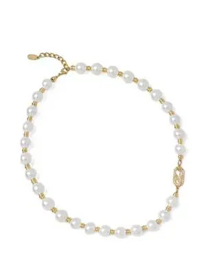 Karl Lagerfeld Pearl-embellished Necklace - Gold
