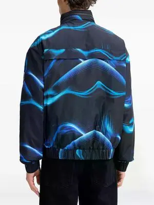 Karl Lagerfeld Hooded Print Jacket
