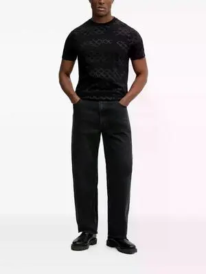 Karl Lagerfeld Monogram-pattern Short-sleeve T-shirt