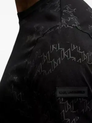Karl Lagerfeld Monogram-pattern Short-sleeve T-shirt