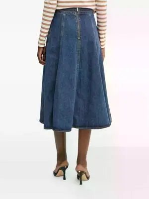 Karl Lagerfeld Panelled A-line Midi Skirt