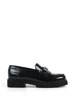 Karl Lagerfeld Chain-detail Loafers - Black