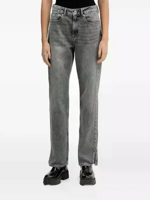 Karl Lagerfeld Split-hem Jeans - Grey