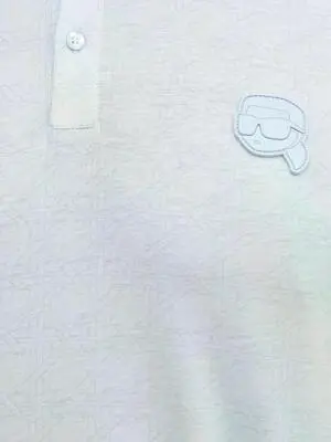 Karl Lagerfeld Logo-appliqué Polo Shirt