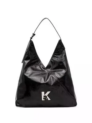 Karl Lagerfeld Logo-plaque Shoulder Bag - Black