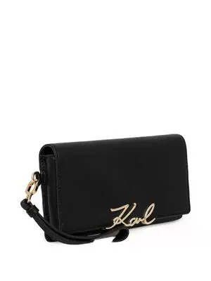 Karl Lagerfeld Logo Charm Wristlet