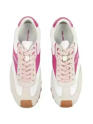 Karl Lagerfeld Sonar Contrast-panelled Sneakers - White