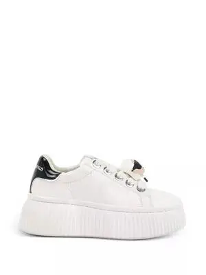 Karl Lagerfeld Lace-up Detail Sneakers - White