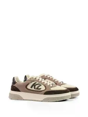 Karl Lagerfeld Kourtney Logo-patch Panelled Sneakers - Brown