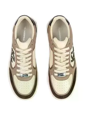 Karl Lagerfeld Kourtney Logo-patch Panelled Sneakers - Brown