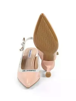 Karl Lagerfeld Bow-detail Slingback Pumps