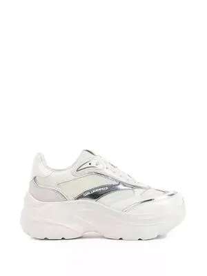 Karl Lagerfeld Panelled Sneakers - White