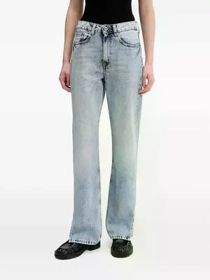 Karl Lagerfeld Slit-detail Jeans - Blue
