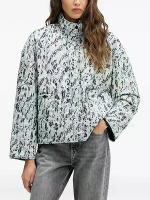 Karl Lagerfeld Patterned Quilted Jacket - Blue