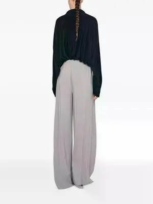 Norma Kamali Pleated Wide-leg Trousers