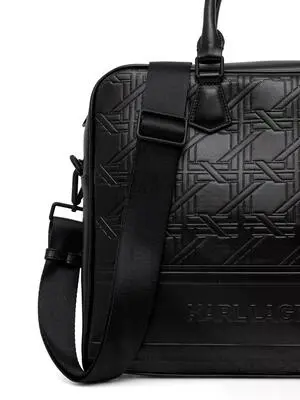 Karl Lagerfeld Embossed-patternl Briefcase