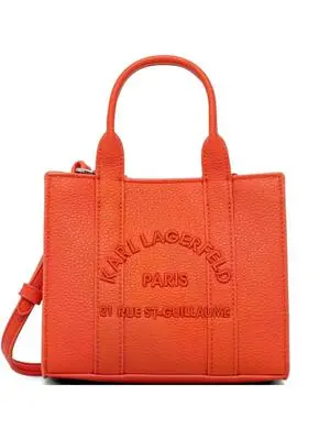 Karl Lagerfeld Embossed-logio Tote Bag - Orange