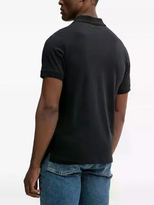 Karl Lagerfeld Logo Polo Shirt - Black