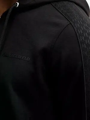 Karl Lagerfeld Logo Zip-up Hoodie