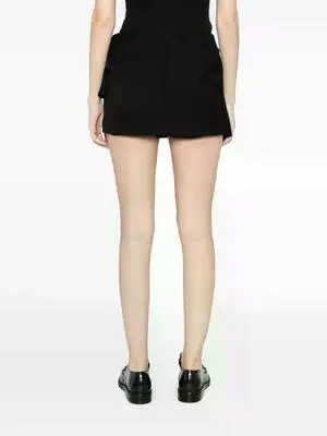 SHUSHU/TONG Asymmetrical Bow Mini Skirt