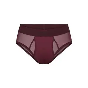 SKIMS Mesh Mens Brief Bordeaux