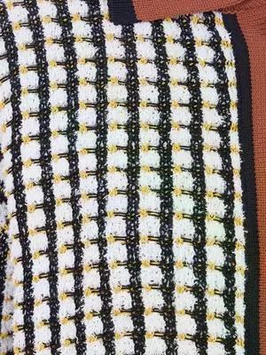 Marni Collared Grid Cotton Knitwear