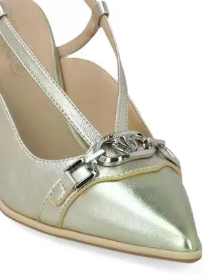 Pinko Lady Slingback Pumps With Chain Detail