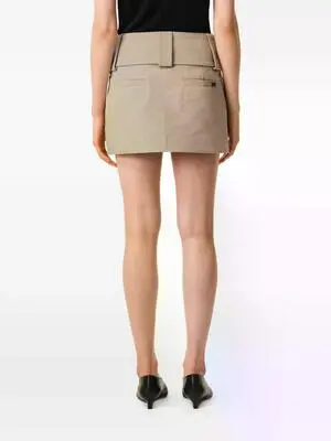 AMI Paris Cotton Wrap Mini Skirt