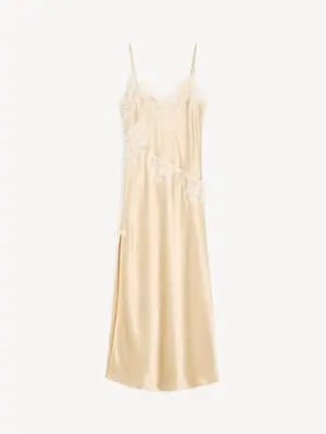 BY MALENE BIRGER Vera Satin Maxi Dress - Vanilla Cream