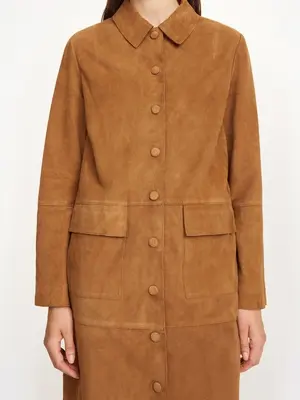 BY MALENE BIRGER Jannie Suede Maxi Jacket