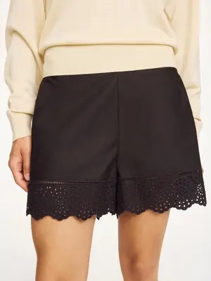 BY MALENE BIRGER Greta Organic Cotton Shorts - Black