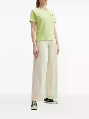 CHOCOOLATE Embroidered Cotton T-shirt - Green