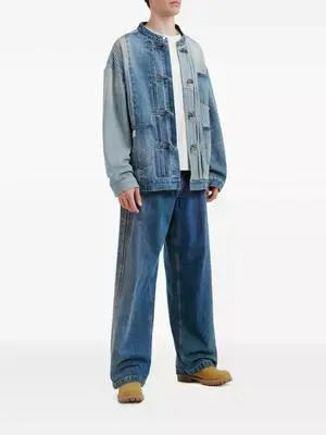 FIVE CM Patchwork Knot-fastening Jacket