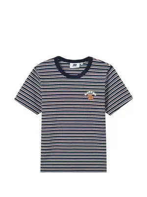 CHOCOOLATE Striped Graphic-detail Cotton T-shirt