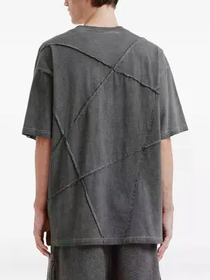 FIVE CM Patchwork-detail T-shirt