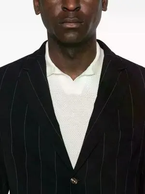 Eleventy Pinstripe-pattern Single-breasted Suit - Black
