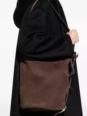 Loewe Loop Leather Shoulder Bag - Brown