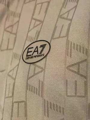 EA7 Monogram-pattern Polo Shirt