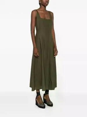 TWINSET Square-neck Midi Dress