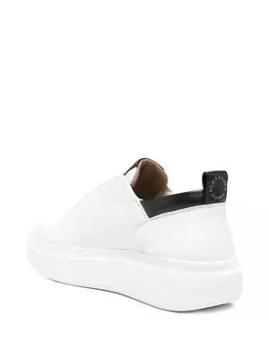 ALEXANDER SMITH Wembley Slip-on Leather Sneakers - White