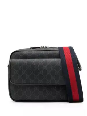 Gucci Gg Supreme Messenger Bag - Grey